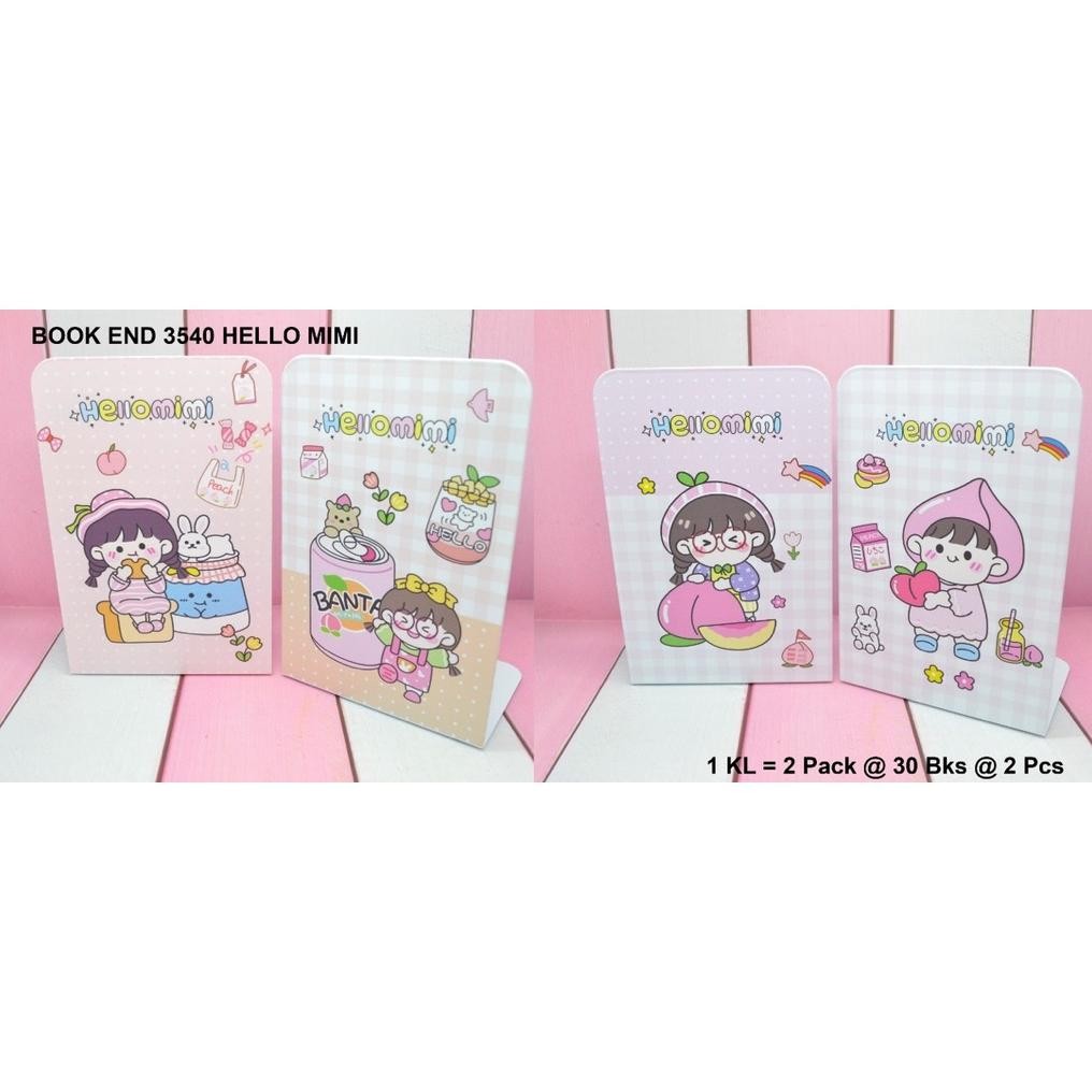 Jual penahan buku atau stand book dari besi motif hello mimi AST ...
