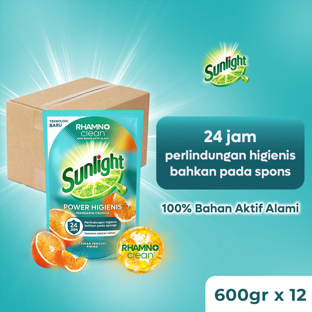 Jual Sunlight Sabun Cuci Piring Higienis 600gr (Isi 12) | Shopee Indonesia