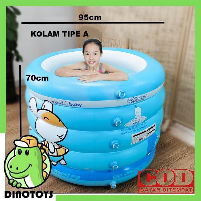 Jual Dinotoys Kolam Renang Bayi Baby Spa Diameter 95Cm Dengan 5 Ring ...