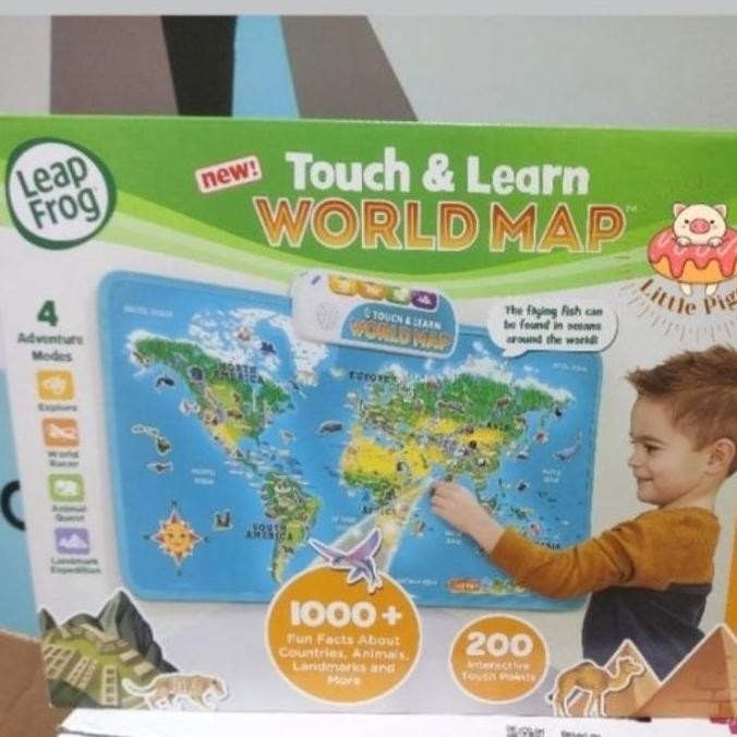 Jual Leapfrog Touch & Learn World Map / Leapfrog Touch and Learn World ...