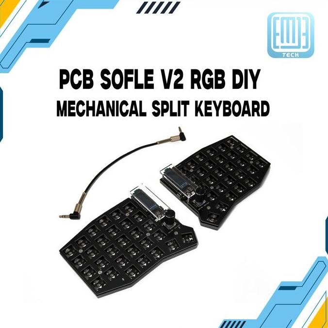Jual PCB Sofle V2 RGB DIY Mechanical Split Keyboard Ergonomic Knob ...