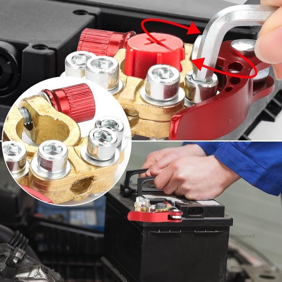 Jual 2Pcs QUICK RELEASE TERMINAL ACCU MOBIL Toolless Clamp Cepat ...