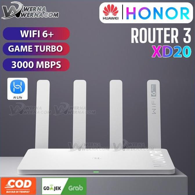 Jual Huawei Honor Router 3 Mesh WIFI 6+ 3000Mbps Dual-core XD20 ...