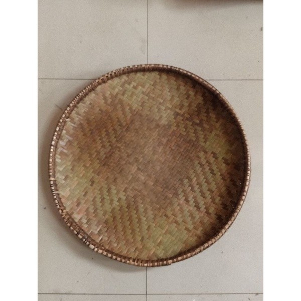 Jual Tampah Bambu 50CM Full Kulitan Anyaman Kecil Nampan Tradisional ...