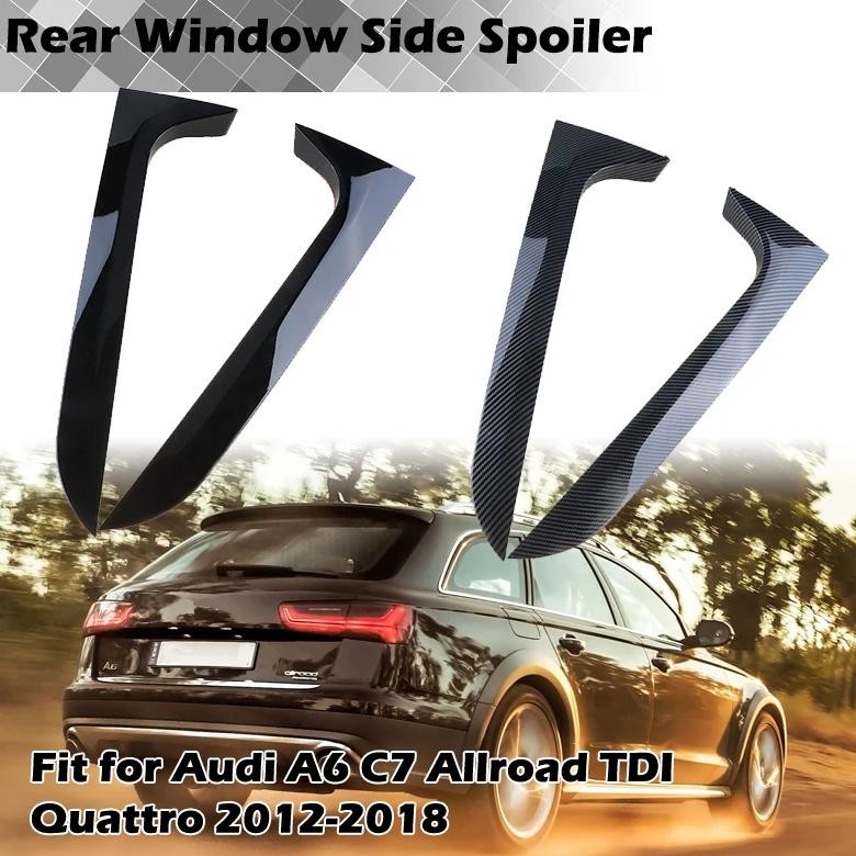 Jual Rear Window Side Spoiler Tail Fin Canards Splitter Fit For Audi A6 ...