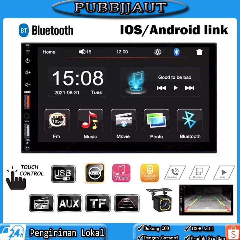 Jual 7021/7101/7018b Head Unit Double DIN Android 7 INCI Audio Car MP5 Player Bluetooth Radio ...