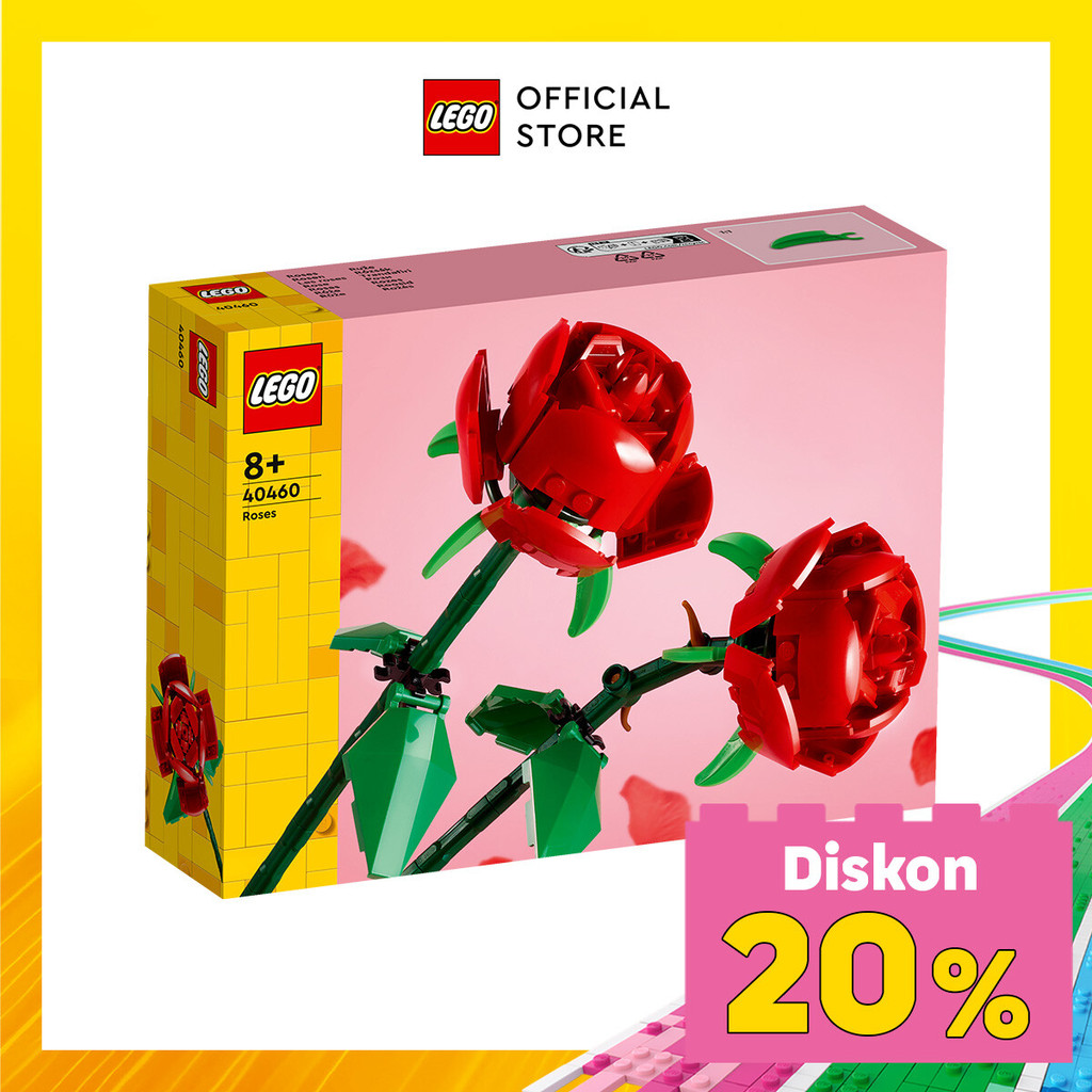 Jual LEGO Botanicals 40460 Roses Building Kit (120 Pieces) Mainan Balok ...
