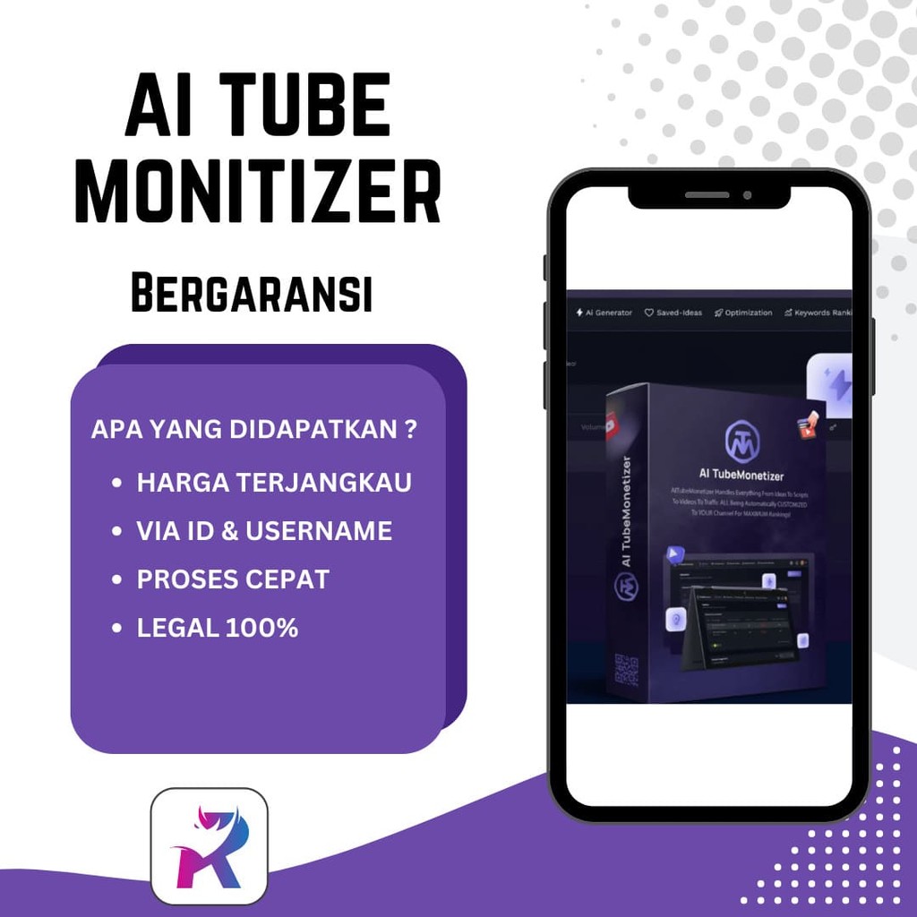Jual AI Tube Monetizer Premium 1 Tahun Full Garansi (Proses Tercepat Buka 24 Jam) | Shopee Indonesia