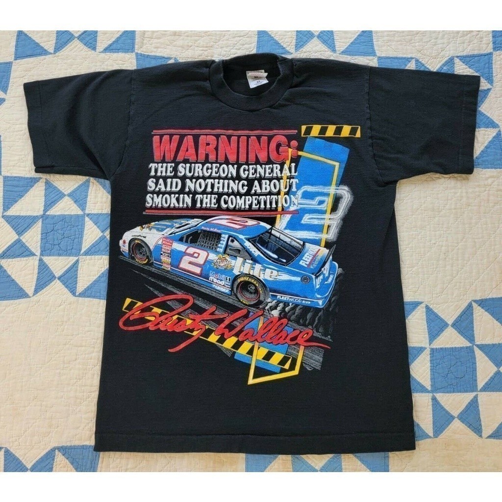 Jual Fashion Vintage 2024, tahun 1990-an, NASCAR Single Stitch, kaos ...