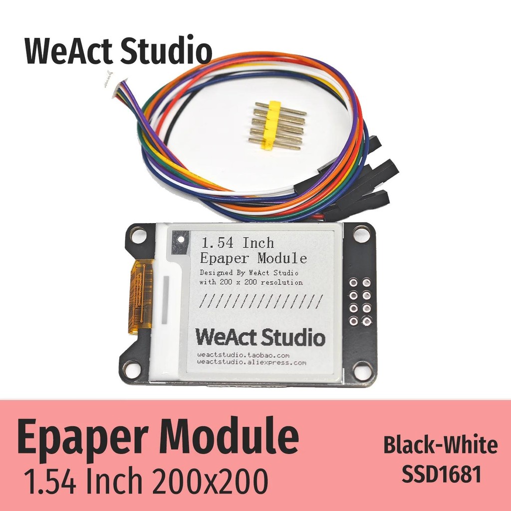 Jual WeAct 1.54'' 1.54 Inch Epaper Module E-paper E-Ink EInk Display ...