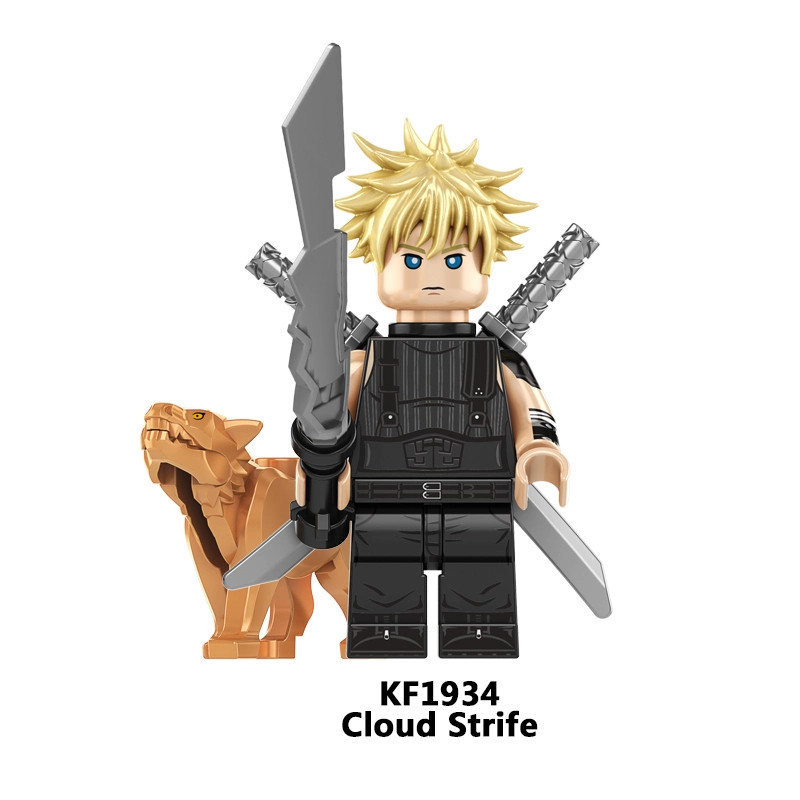 Jual KF1934 Cloud Strife Final Fantasy Action Figure Brick Mainan ...