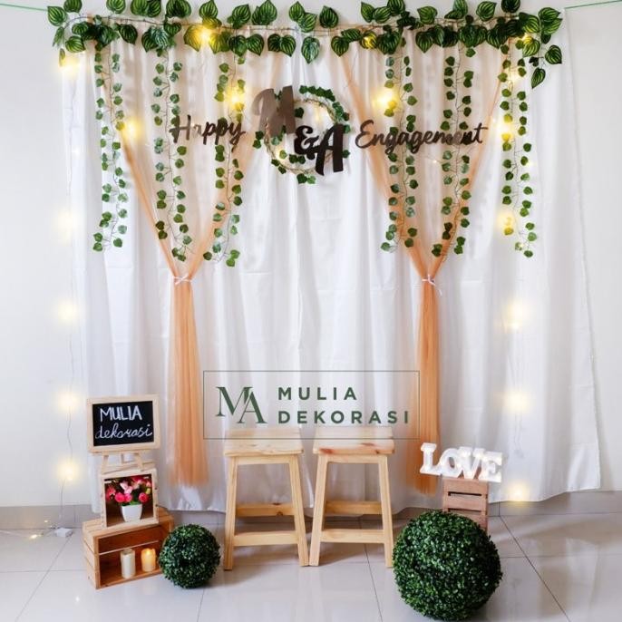Jual Dekorasi Backdrop Lamaran Nikahan Aqiqah Background Bekdrop Paket ...