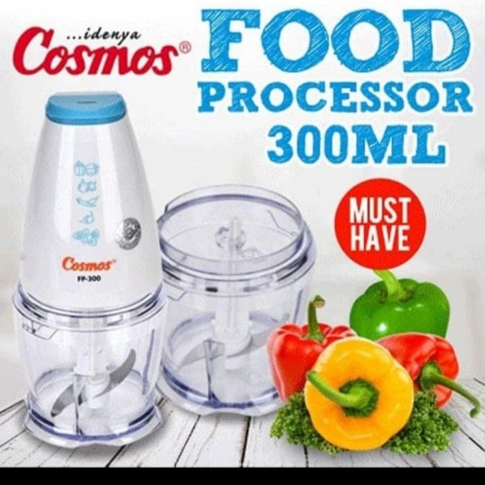 Jual Cosmos Food Processor FP 300 blender Knob Chopper Daging/Bumbu ...