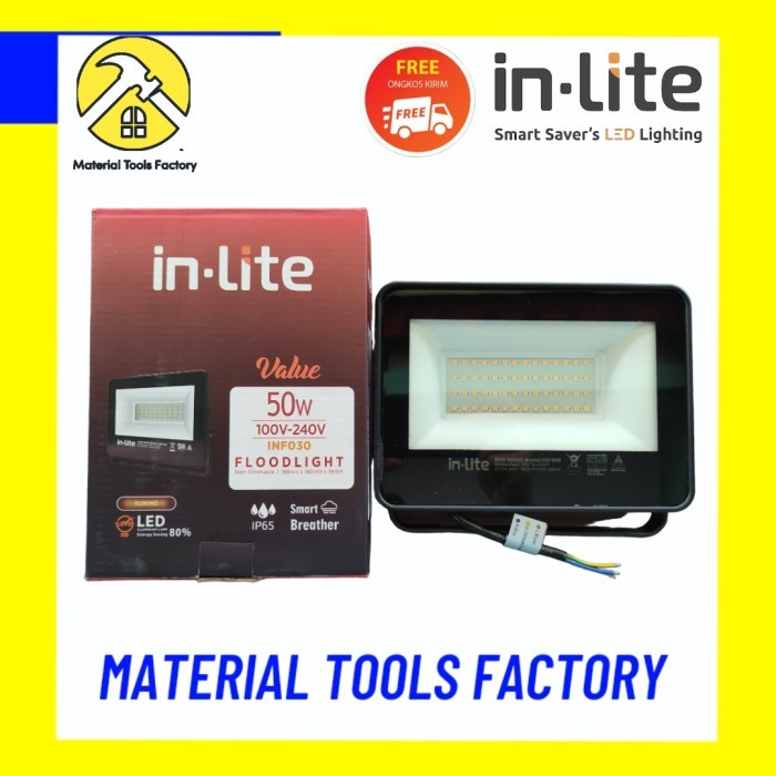 Jual Gercep Lampu Sorot Taman In-Lite 50 Watt - Lampu Flood Light Inlite Inf030 | Shopee Indonesia