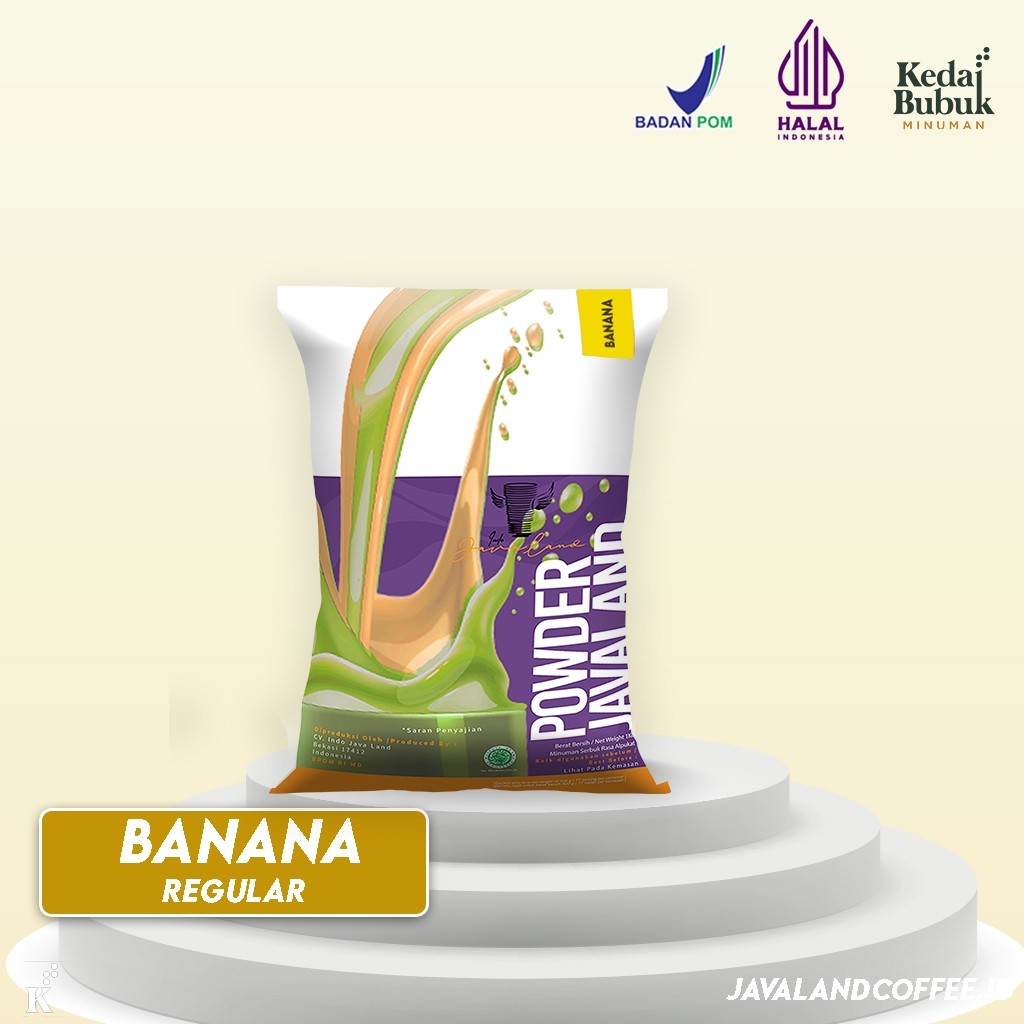 Jual Javaland Bubuk Minuman Rasa Banana / Pisang 1Kg - Regular Plain ...