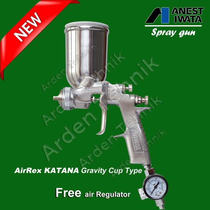 Jual Spray Gun Anest Iwata - AirRex KATANA Gravity Cup Type | Shopee Indonesia