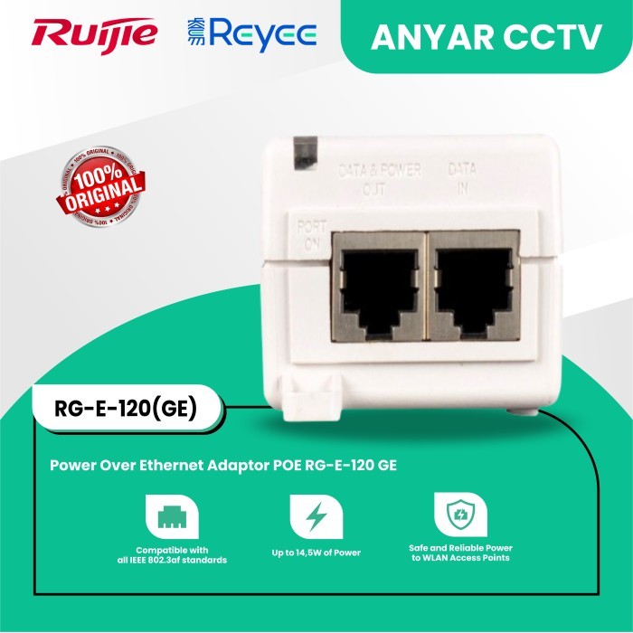 Jual Ruijie RG-E-120(GE) Power Over Ethernet Adaptor POE RG-E-120 GE | Shopee Indonesia