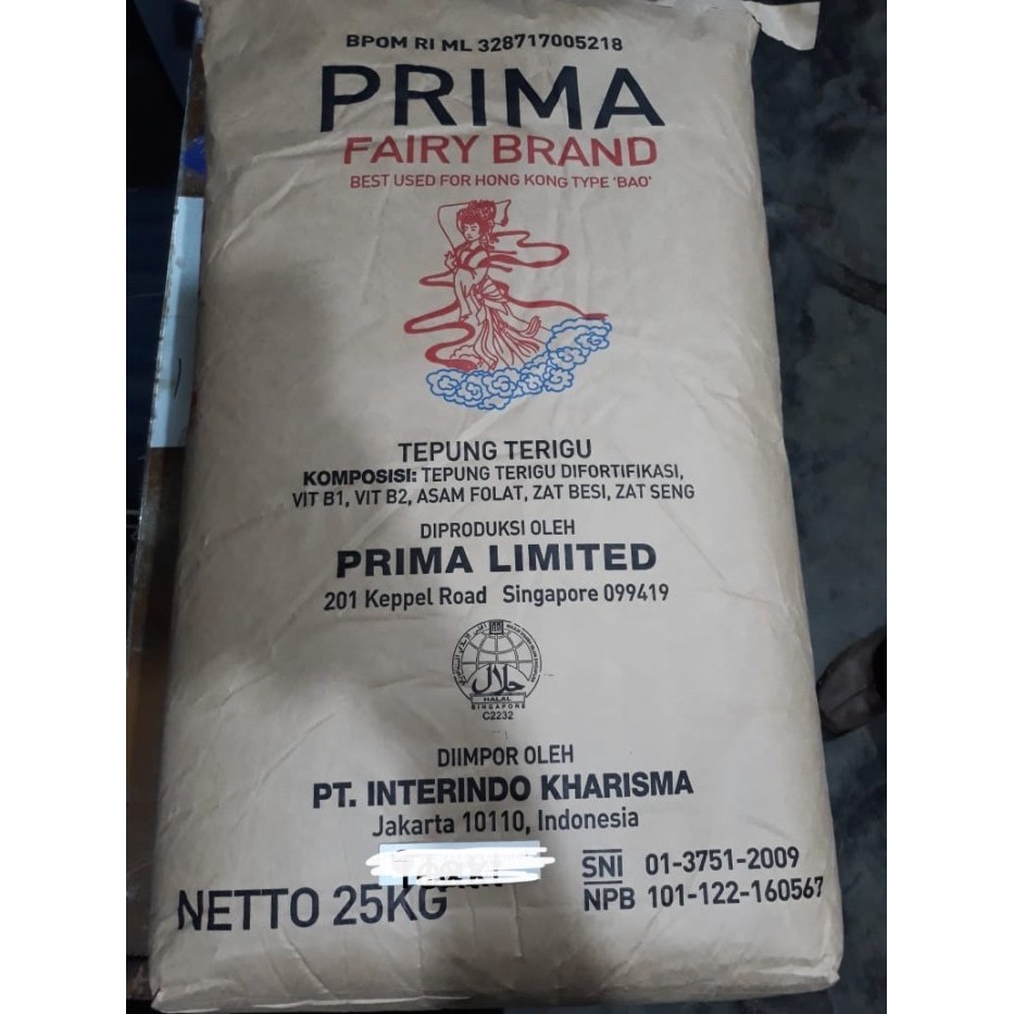 Jual Prima Fairy Brand White Flour / Tepung Ba Pao Hong Kong 25kg ...