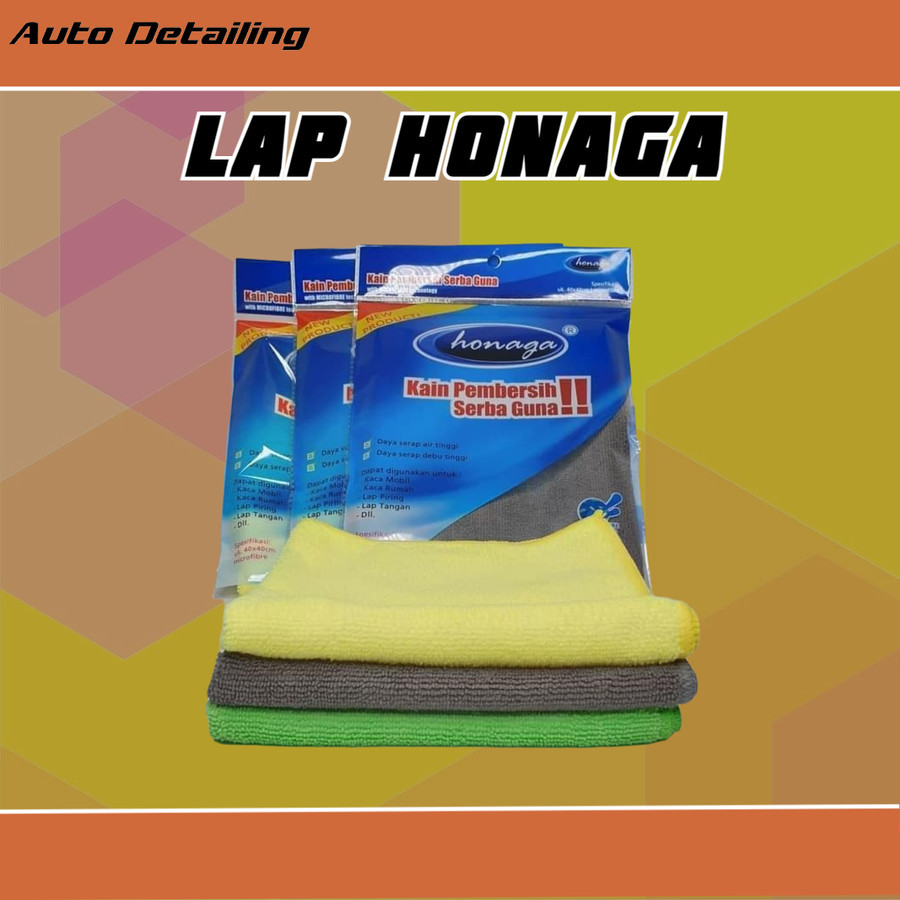 Jual KAIN LAP MIKROFIBER HONAGA 40X40 / KAIN PEMBERSIH SERBAGUNA ...