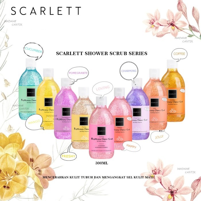 Jual Scarlett Whitening Shower Scrub / Sabun Mandi Cair Bpom | Shopee ...