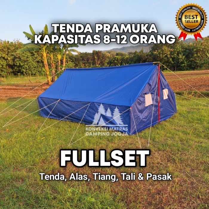 Jual Soniaa_ Tenda Pramuka 3X4 Full Set Alas Tiang Tali Pasak | Shopee ...