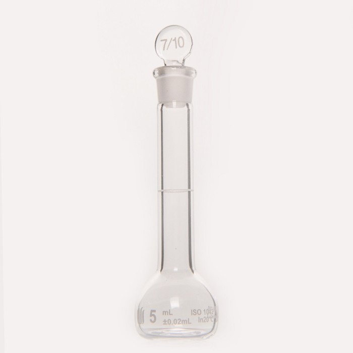 Jual TRANSPARENT VOLUMETRIC FLASK WITH GLASS STOPPER WITH BATCH TESTING ...