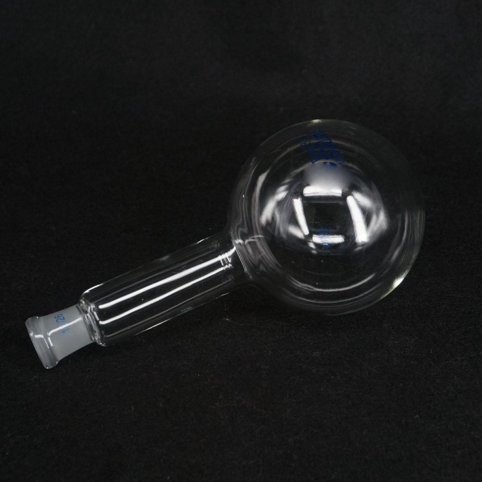 Jual 500ML QUICKFIT 19/26 JOINT LAB GLASS FLASK SINGLE LONG NECK ROUND ...