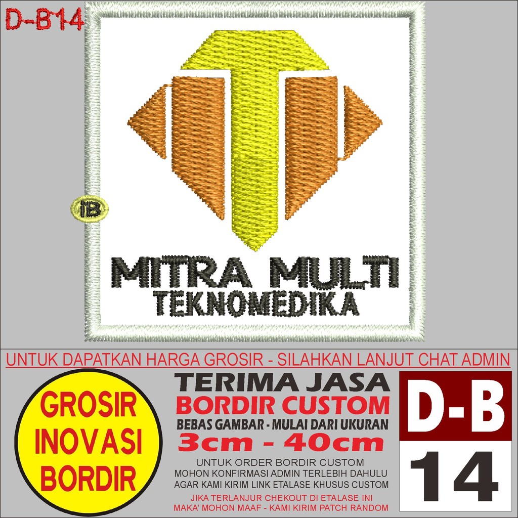 Jual PATCH BORDIR D-B14 LOGO MITRA MULTI - GIB REVIEW/TESTIMONI ...