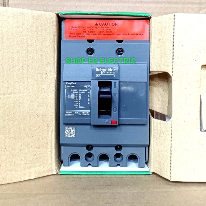 Jual Mccb 3P 15A 25A 30A 40A 50A 60A 75A 80A 100A Schneider Ezc100F | Shopee Indonesia