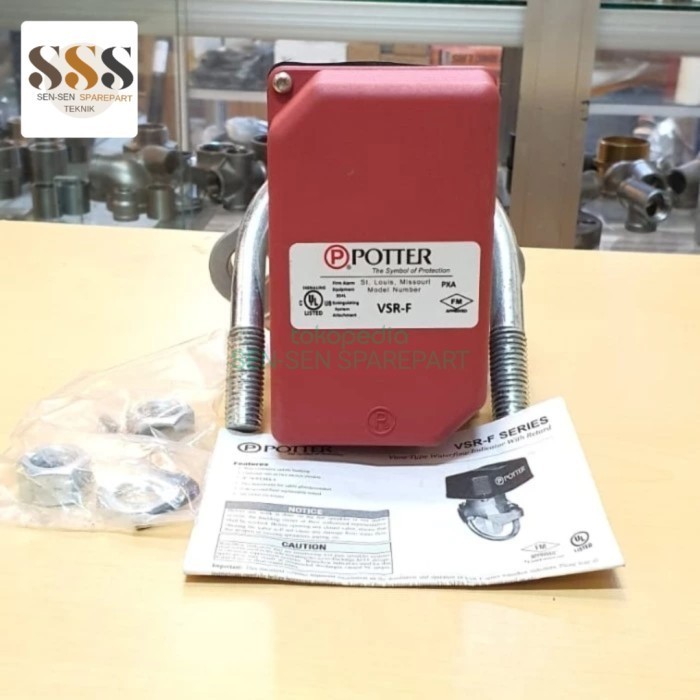 Jual Seger4 dikirim- Flow Switch POTTER VSR-F 4" inch / Waterflow ...