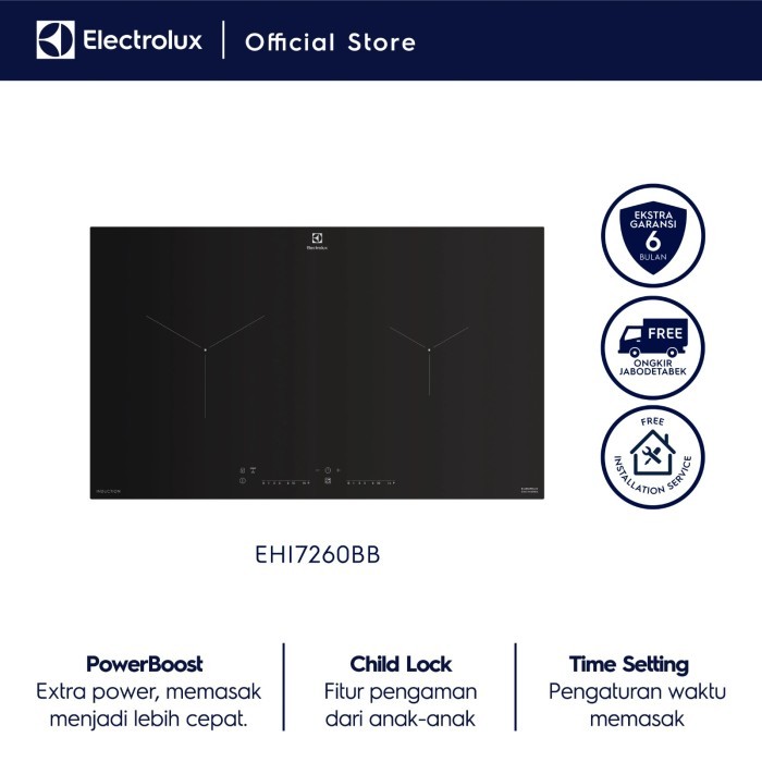 Jual Electrolux Kompor Tanam Induksi 70Cm Ehi7260Bb / Ehi 7260Bb ...