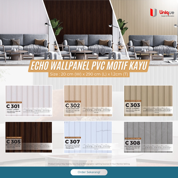 Jual Echo Wood Panel / Wall Panel Dekorasi Dinding PVC Motif Kayu | Shopee Indonesia
