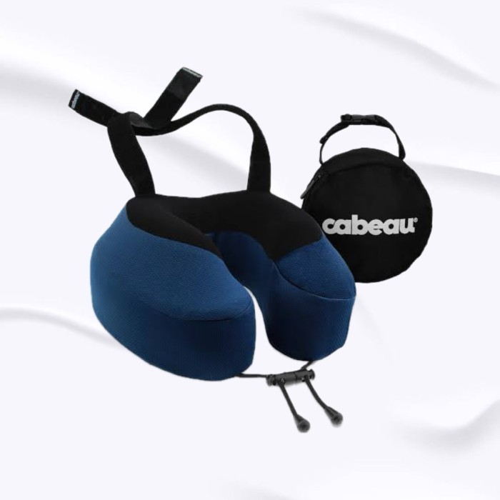 Jual Cabeau Evolution S3 - Travel Pillow Blue Grey Second | Shopee ...