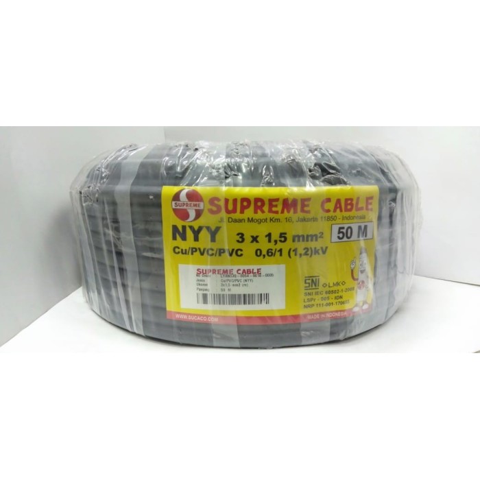 Jual Kabel Nyy 3 X 1,5 Supreme (50M) | Shopee Indonesia