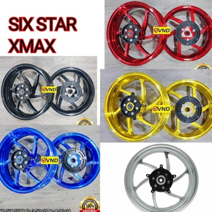Jual PELEK RECING VND SIX STAR YAMAHA XMAX 250 UK 350 X 15/UK 400 X 14 ...