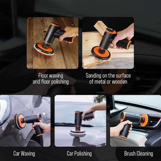Jual Alat Poles Body Mobil Wax Polisher Portable Foam Busa Rechargeable ...