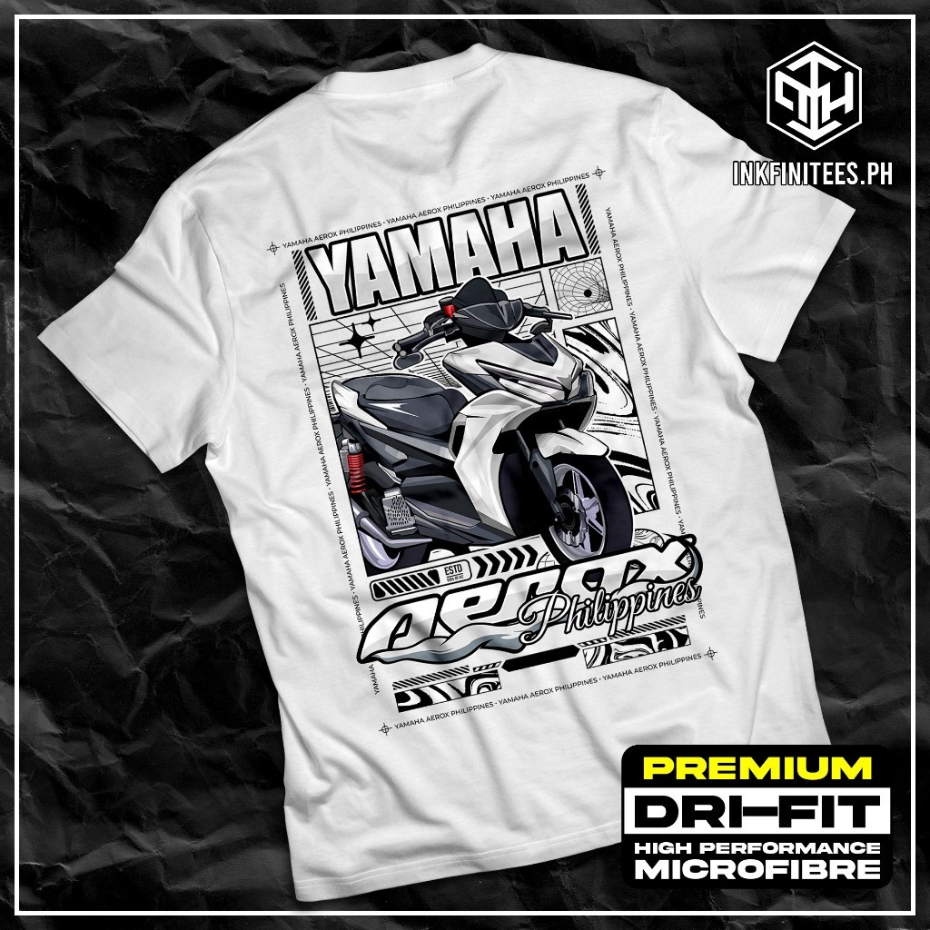 Jual Inkfinitees - Yamaha Aerox V2 Putih - Kaos Urban Thailook (Unisex - untuk Pria dan Wanita ...
