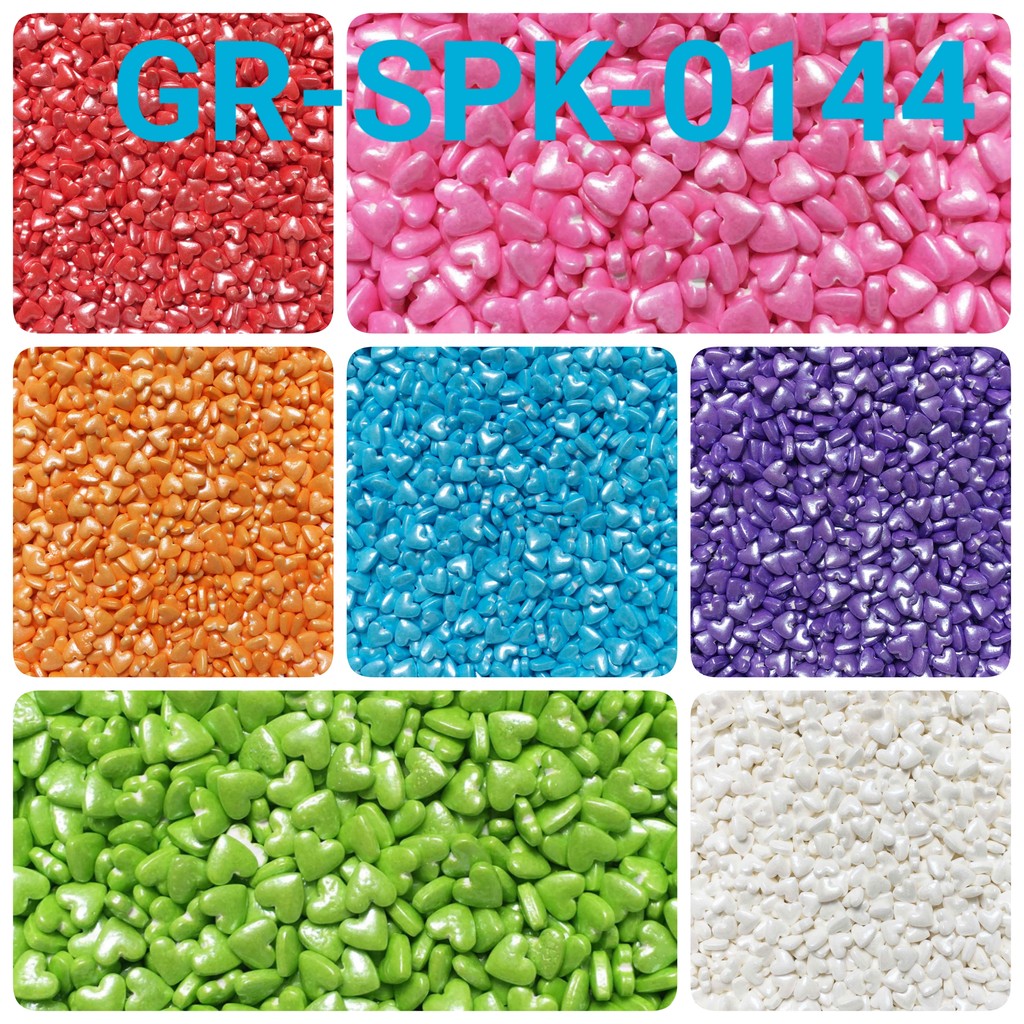 Jual GR-SPK-0144 Sprinkles sprinkle sprinkel 1kg 1 kg hati valentine ...