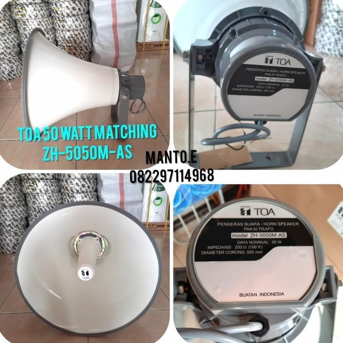 Jual SPEAKER CORONG TOA 50 WATT ZH 652 T TOA MASJID MUSHOLLA Terlaris ...
