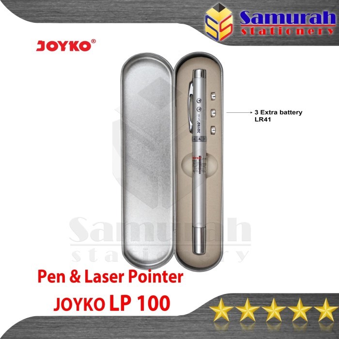 Jual Pen + Stik Pointer LP 100 / LED Laser Pointer Joyko LP-100 ( 4 in ...