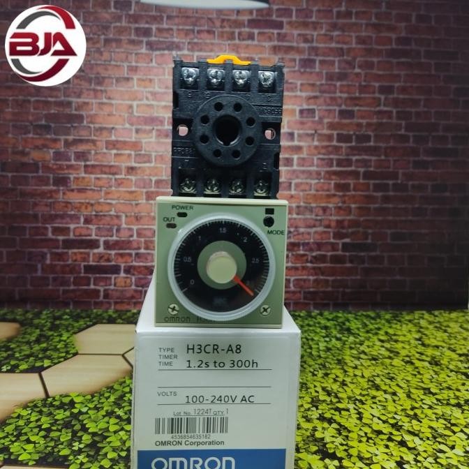 Jual timer H3CR-A8 24V-220v ac dc omron h3cra8 + socket | Shopee Indonesia