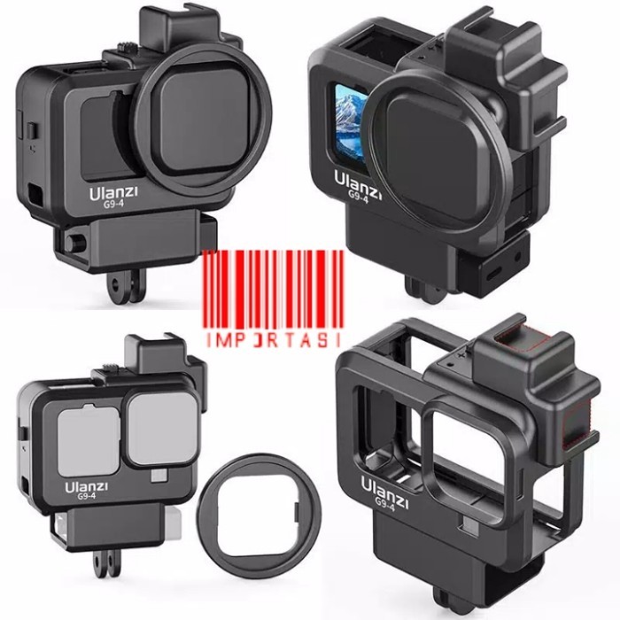 Jual ULANZI G9-4 GOPRO HERO 9 HARD CASE VLOG FRAME CAGE CASING HOUSING | Shopee Indonesia
