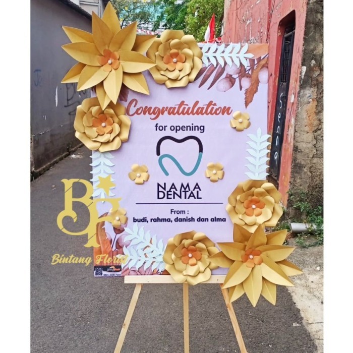 Jual BUNGA PAPAN KERTAS CUSTOM PAPAN BUNGA KERTAS | Shopee Indonesia
