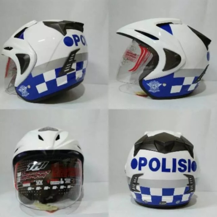 Jual HELM MOTOR POLISI LALU LINTAS HELM MOTOR LANTAS HELM MOTO PUTIH ...