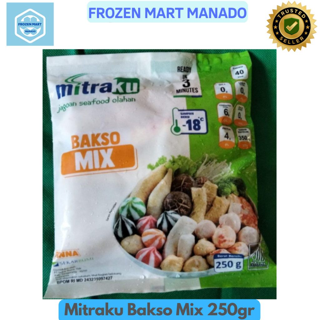 Jual Mitraku Bakso Mix 250gr - Frozen Mart Manado (Frozen Food Manado ...