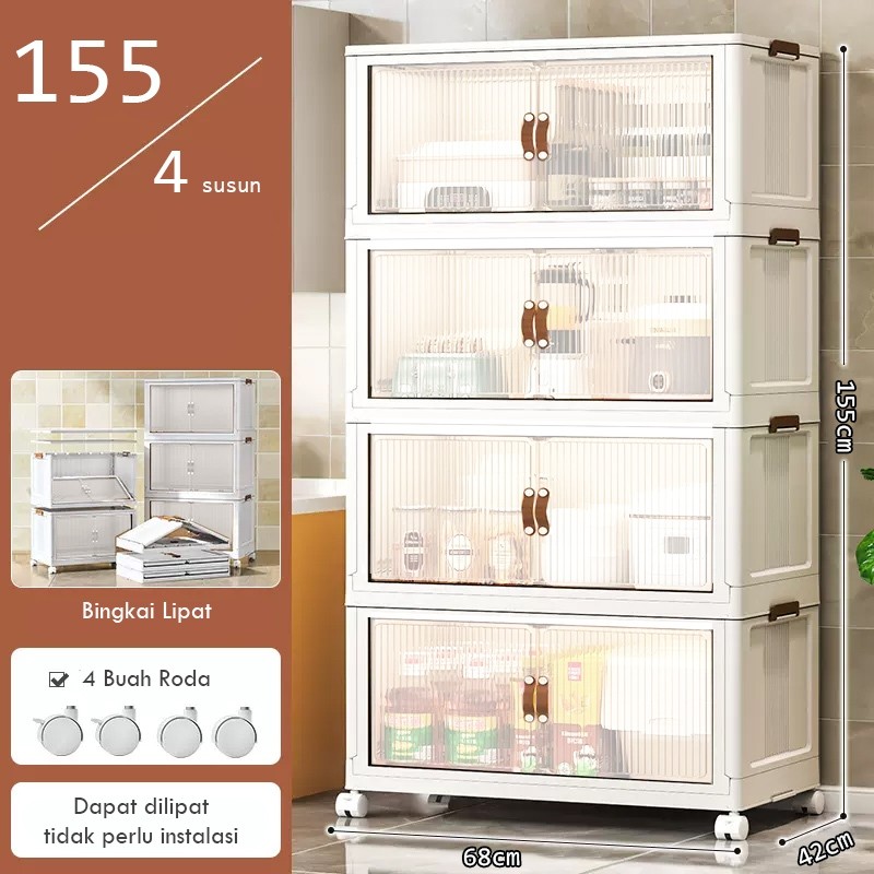 Jual Promo !!! Idohouse Lemari Susun Plastik Serbaguna Pintu Transparan ...