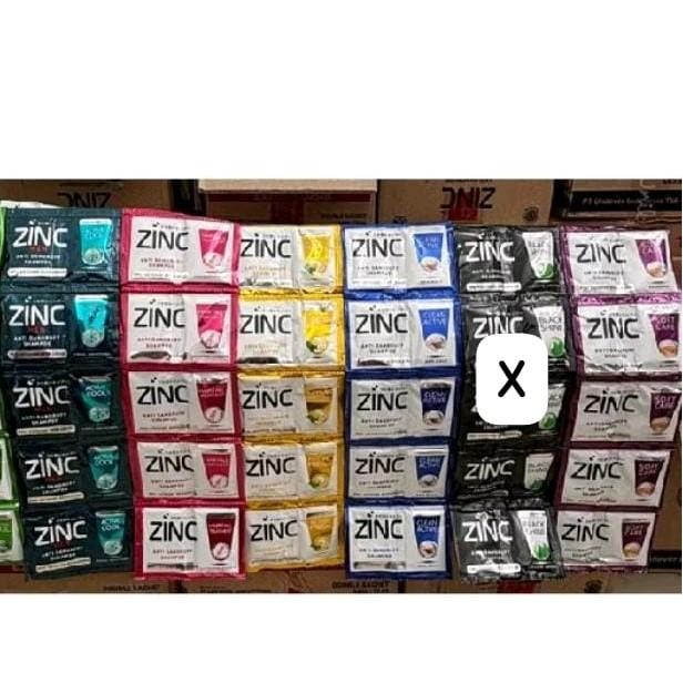Jual Zinc Sachet 1 Renteng Isi 24Pcs//Shampoo Sachet Terlaris 100% ...