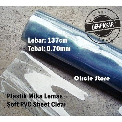 Jual PLASTIK MIKA LENTUR BENING FLEXIBLE PVC CLEAR LEBAR 137CM TEBAL 0.70MM | Shopee Indonesia