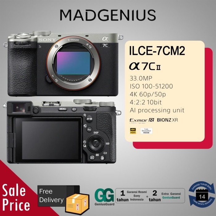 Jual Sony Alpha A7C Ii / Kamera Alpha 7C Mark 2 Ilce-7Cm2 Body Only ...
