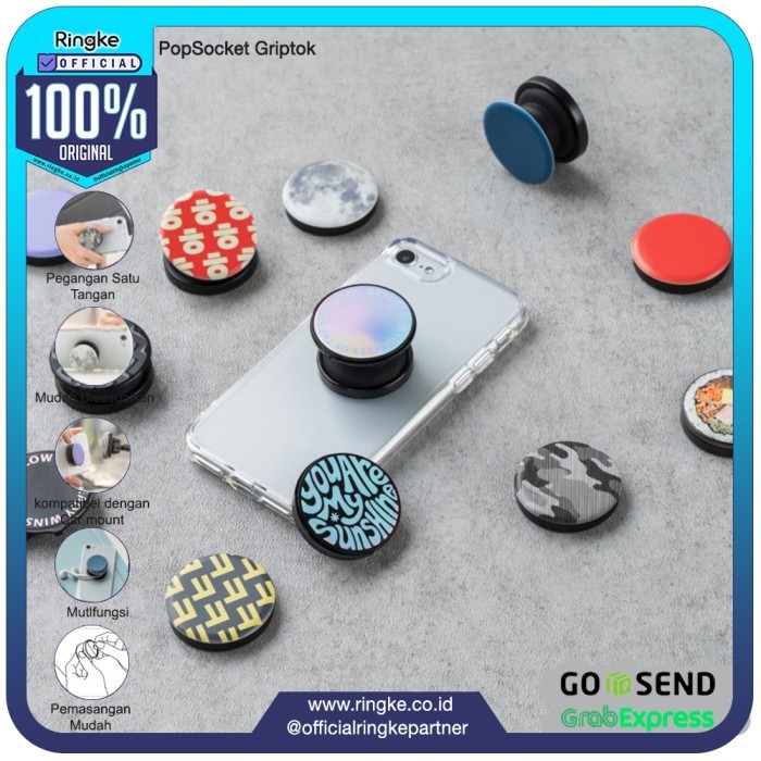 Jual Ringke Pop Socket Griptok Stand Pegangan Hp Phone Grip Original ...